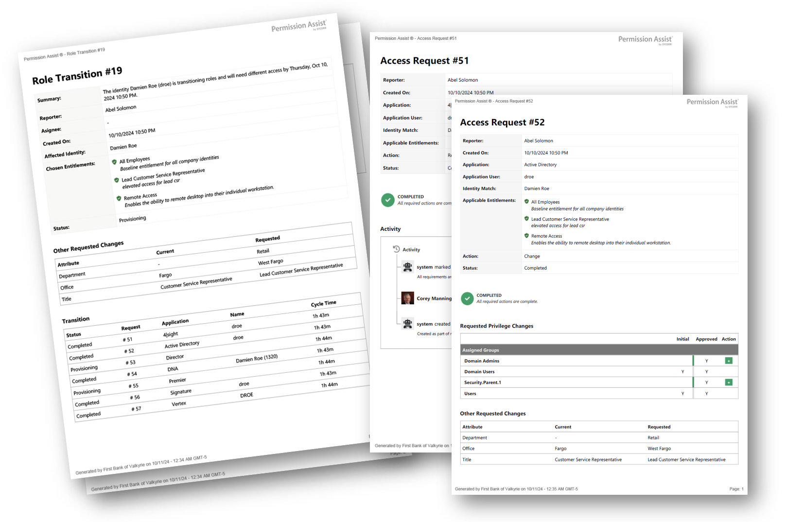 Generate a Personnel Event Audit Package