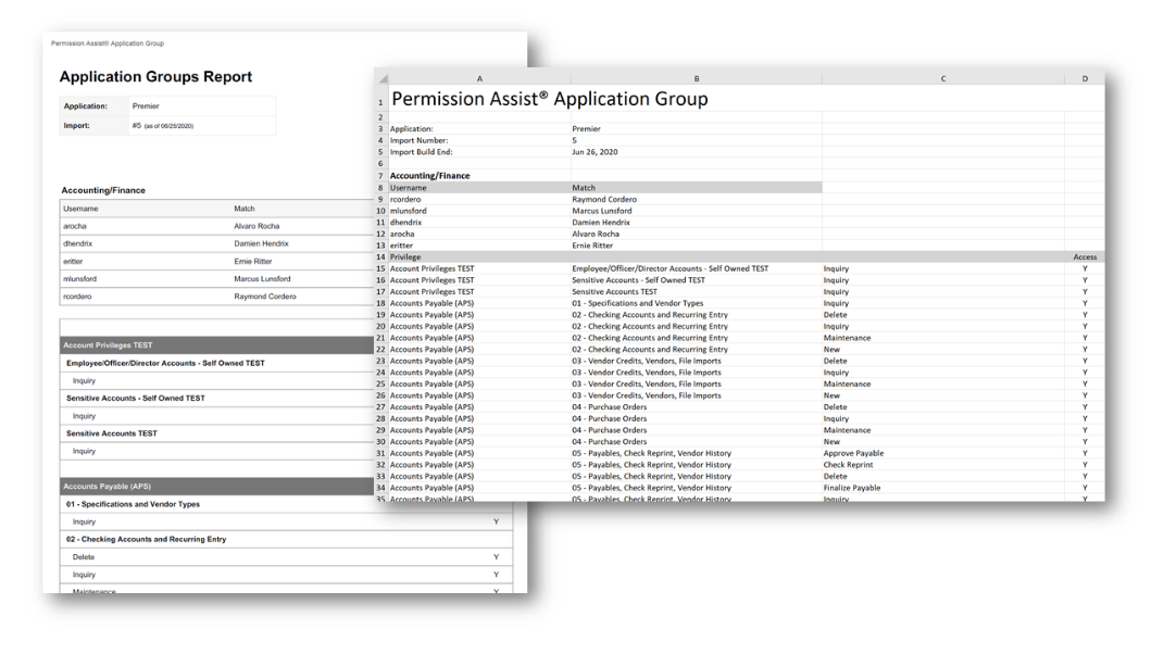 View a List of Application Groups